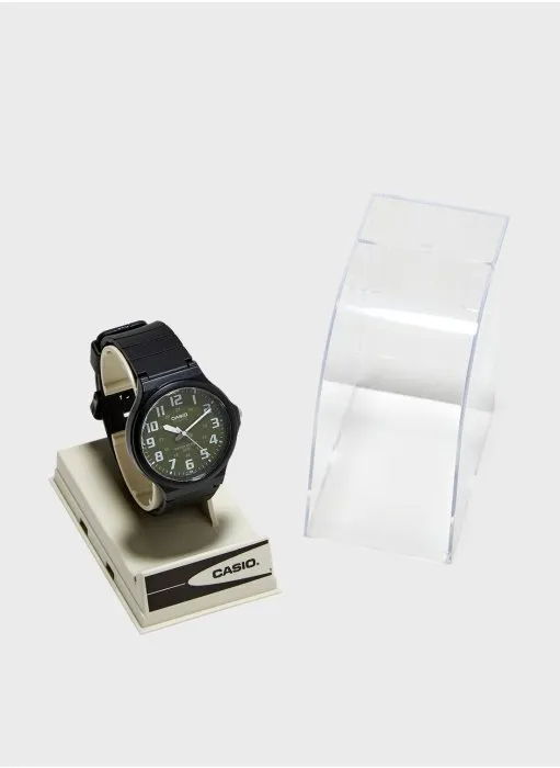 خرید ساعت آنالوگ بند pu مشکی کلاسیک مردانه کاسیو اصل و اورجینال از نمایندگی
